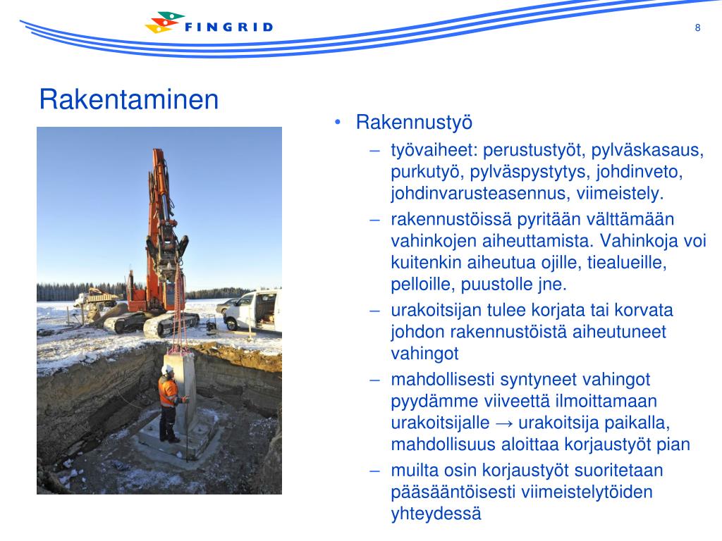 PPT - Hikiä – Forssa 400 + 110 kV voimajohdon rakentaminen PowerPoint ...