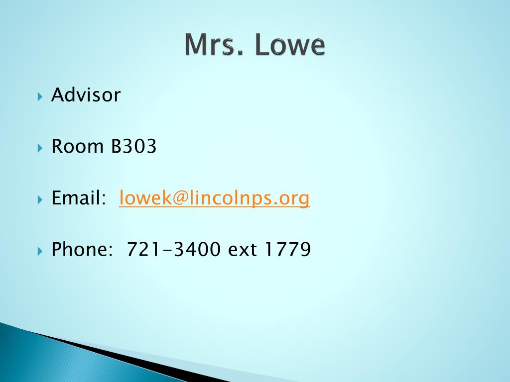 PPT - Welcome to the Lincoln Middle School National Junior Honor ...