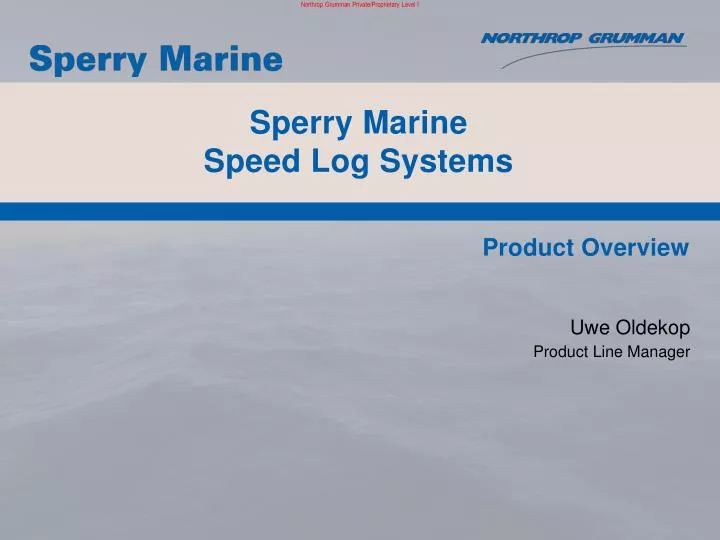 PPT - Sperry Marine Speed Log Systems PowerPoint Presentation, free download - ID:3169316