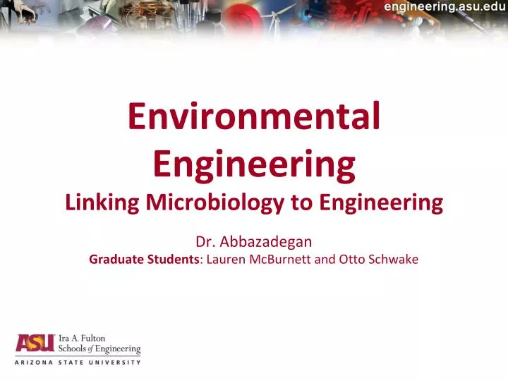 PPT - Environmental Engineering Linking Microbiology to Engineering ...