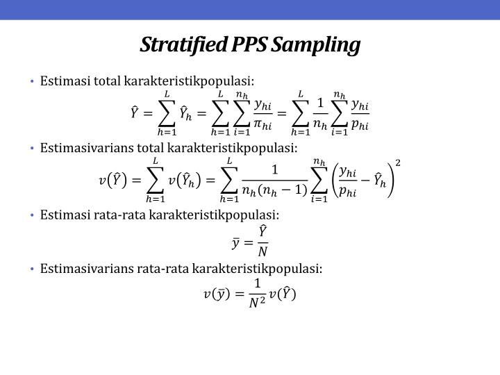 PPT - PROBABILITY PROPORTIONAL TO SIZE (PPS SAMPLING) PowerPoint ...