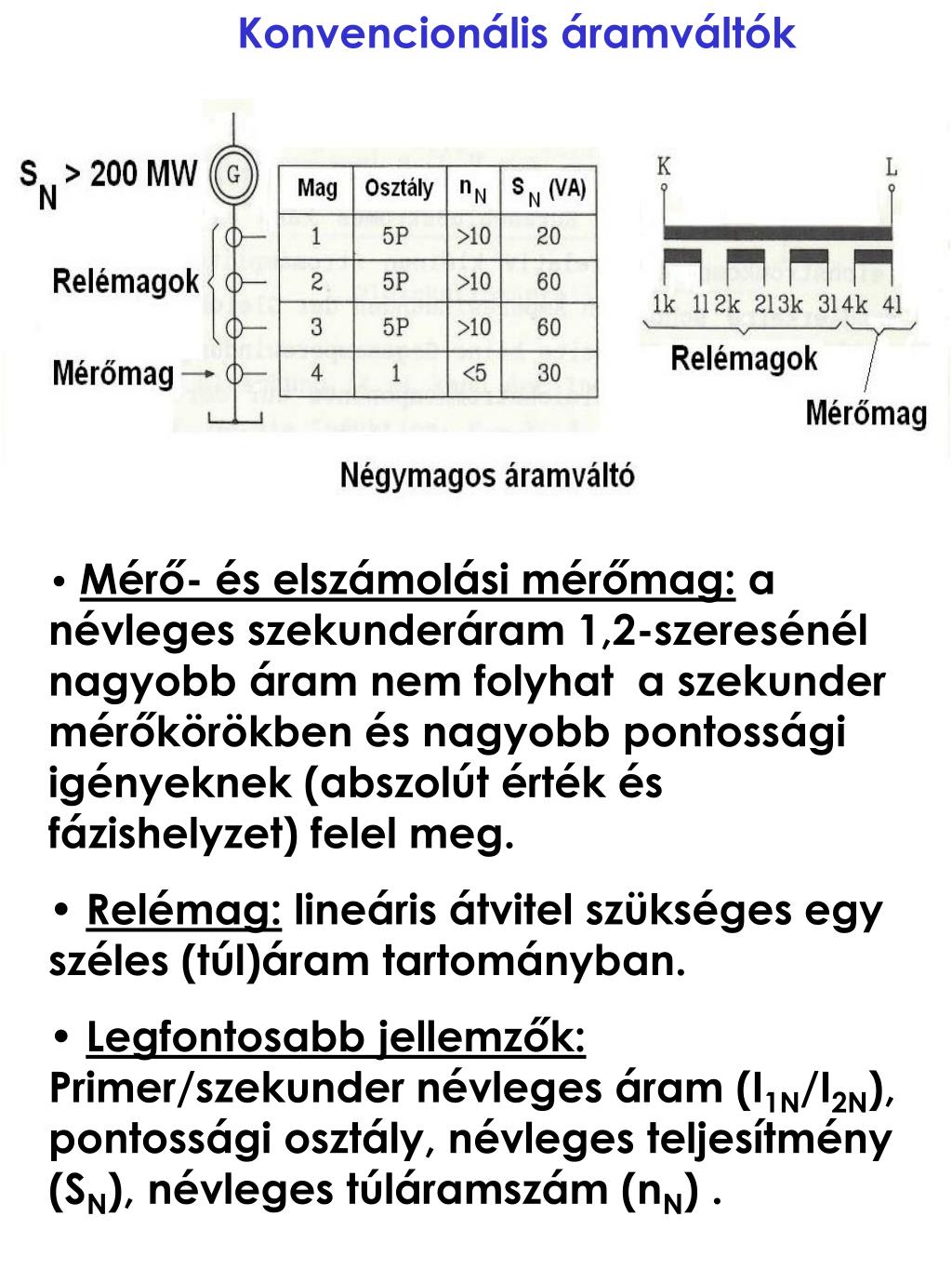PPT - VÉDELMEK ÉS AUTOMATIKÁK (Transzformátor különbözeti védelmek ...