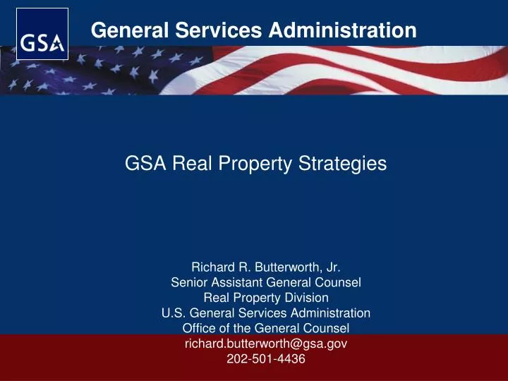 PPT - General Services Administration PowerPoint Presentation, free ...