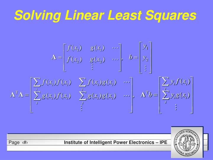PPT - Least Square Method for Parameter Estimation PowerPoint ...