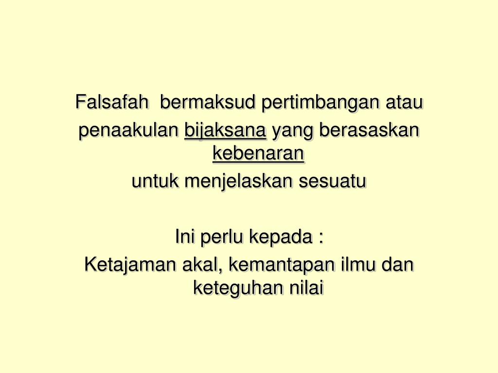 PPT - Pengenalan Falsafah , Pendidikan , Falsafah Pendidikan dan ...