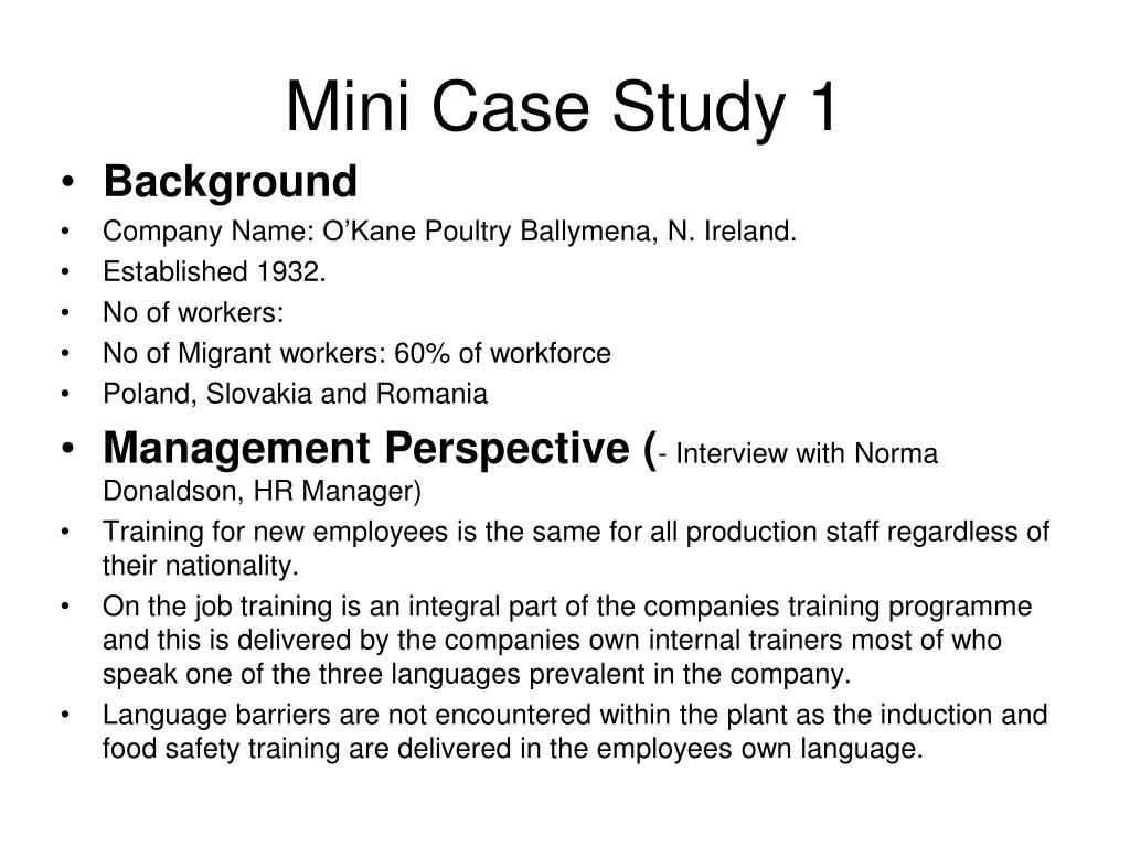 PPT - Mini case studies – Meeting 28 -29 April Sweden PowerPoint ...
