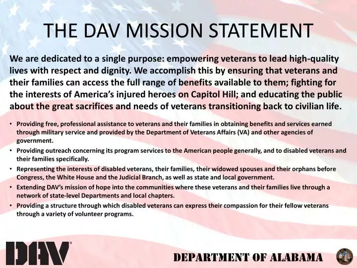 PPT - THE DAV MISSION STATEMENT PowerPoint Presentation, free download - ID:3171477