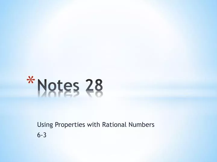 PPT - Notes 28 PowerPoint Presentation, free download - ID:3171776