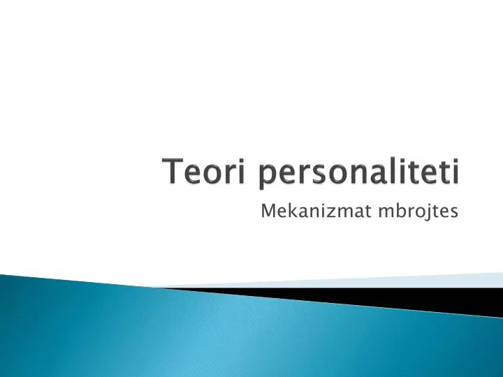 PPT - Teori personaliteti PowerPoint Presentation, free download - ID ...