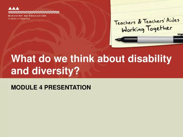 PPT - What do we think about disability and diversity? PowerPoint ...