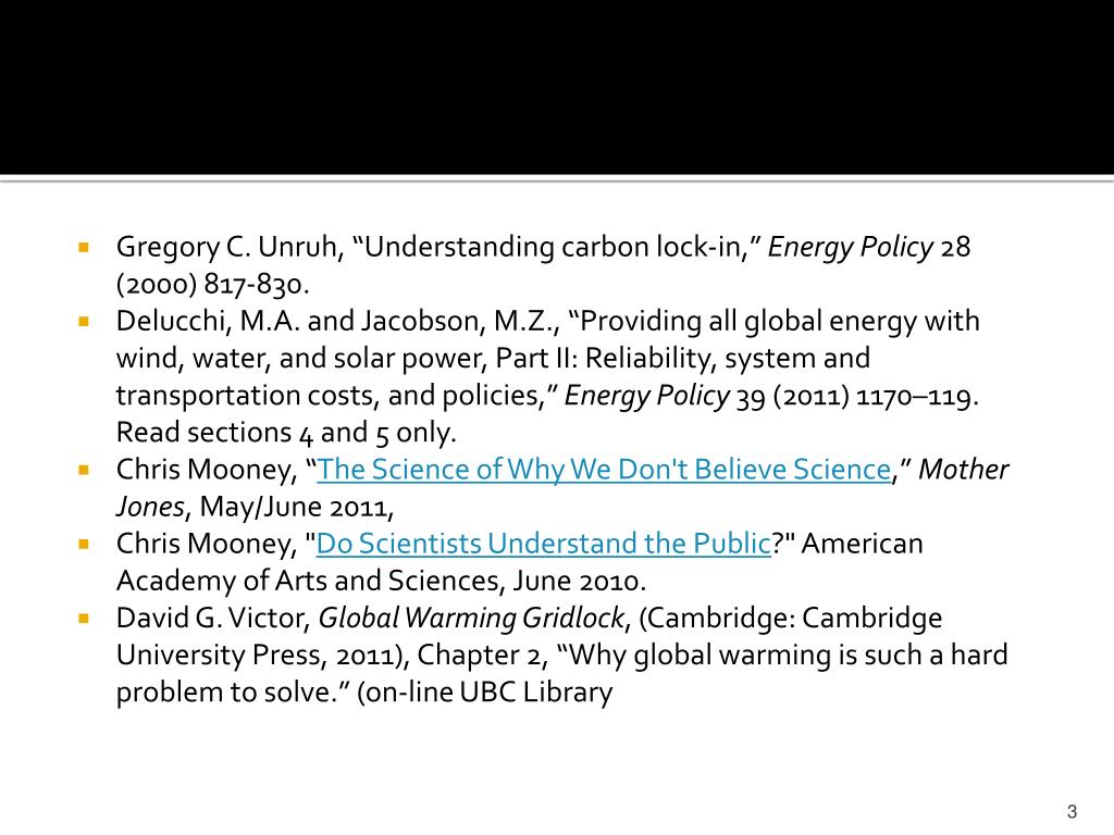 PPT - CEEN 590 Sustainable Energy as a Social and Political Challenge ...