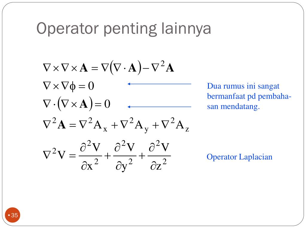 PPT - Dasar-Dasar Kalkulus Vektor untuk Medan dan Gelombang EM ...