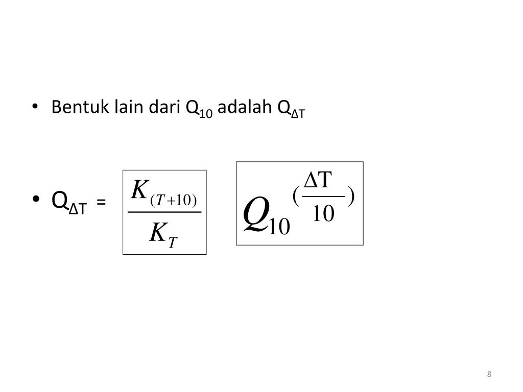PPT - Q 10 -value calculation ( Kalkulasi Harga Q 10 ) Oleh: Richa ...
