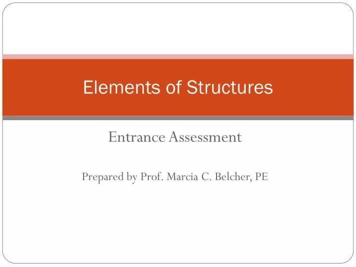 PPT - Elements of Structures PowerPoint Presentation, free download ...