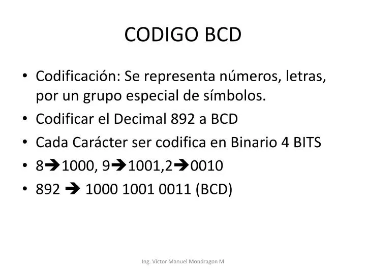PPT - CODIGO BCD PowerPoint Presentation, free download - ID:3178417