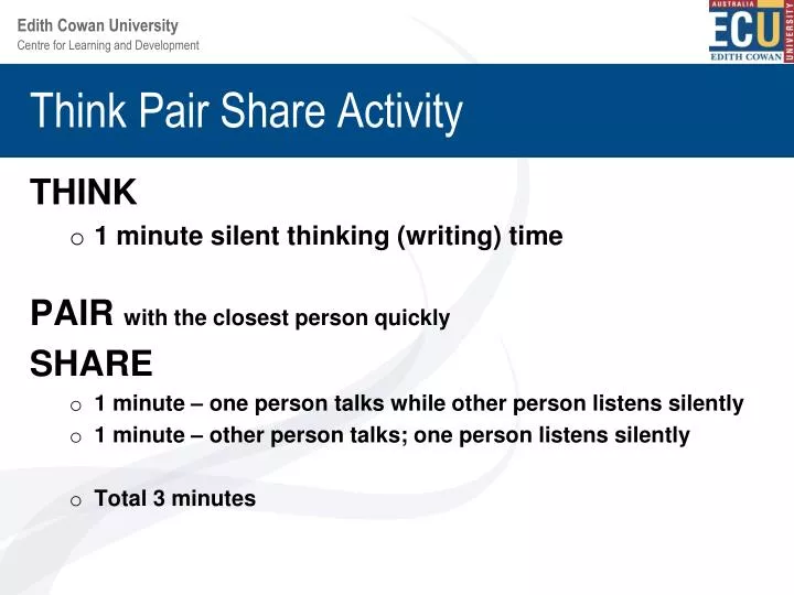 PPT - Think Pair Share Activity PowerPoint Presentation, free download - ID:3178437