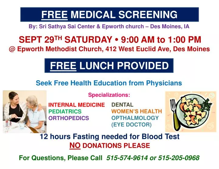 PPT - FREE MEDICAL SCREENING PowerPoint Presentation, free download ...