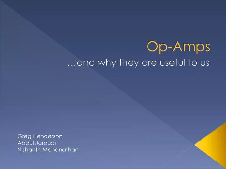 PPT - Op-Amps PowerPoint Presentation, free download - ID:3178762