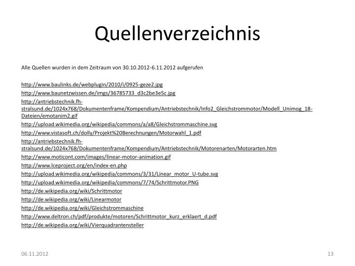 Quellenverzeichnis