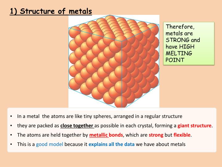PPT - Structure and bonding in metals PowerPoint Presentation - ID:3178980
