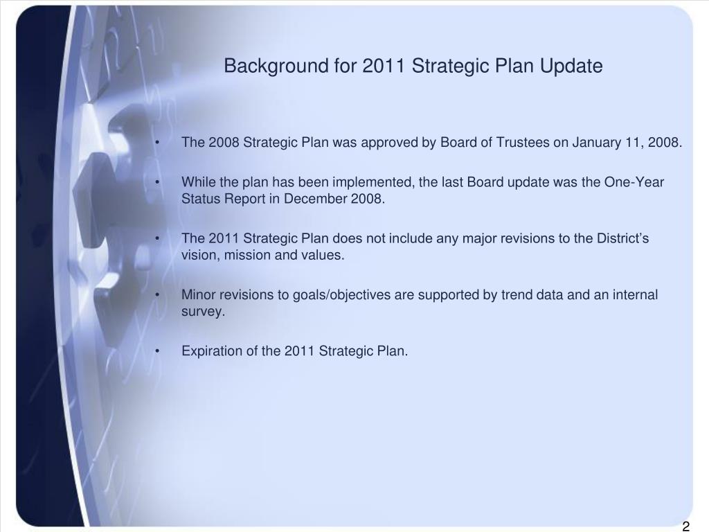 PPT - 2011 Strategic Plan Update Presented by Dr. Jothany Blackwood ...