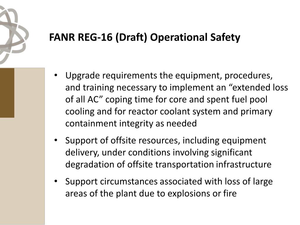 PPT - Federal Authority for Nuclear Regulation Actions to review ...