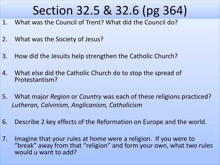 PPT - Section 32.5 & 32.6 ( pg 364) PowerPoint Presentation, free ...