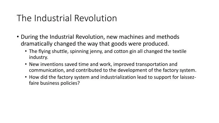 PPT - The Industrial Revolution PowerPoint Presentation, free download ...