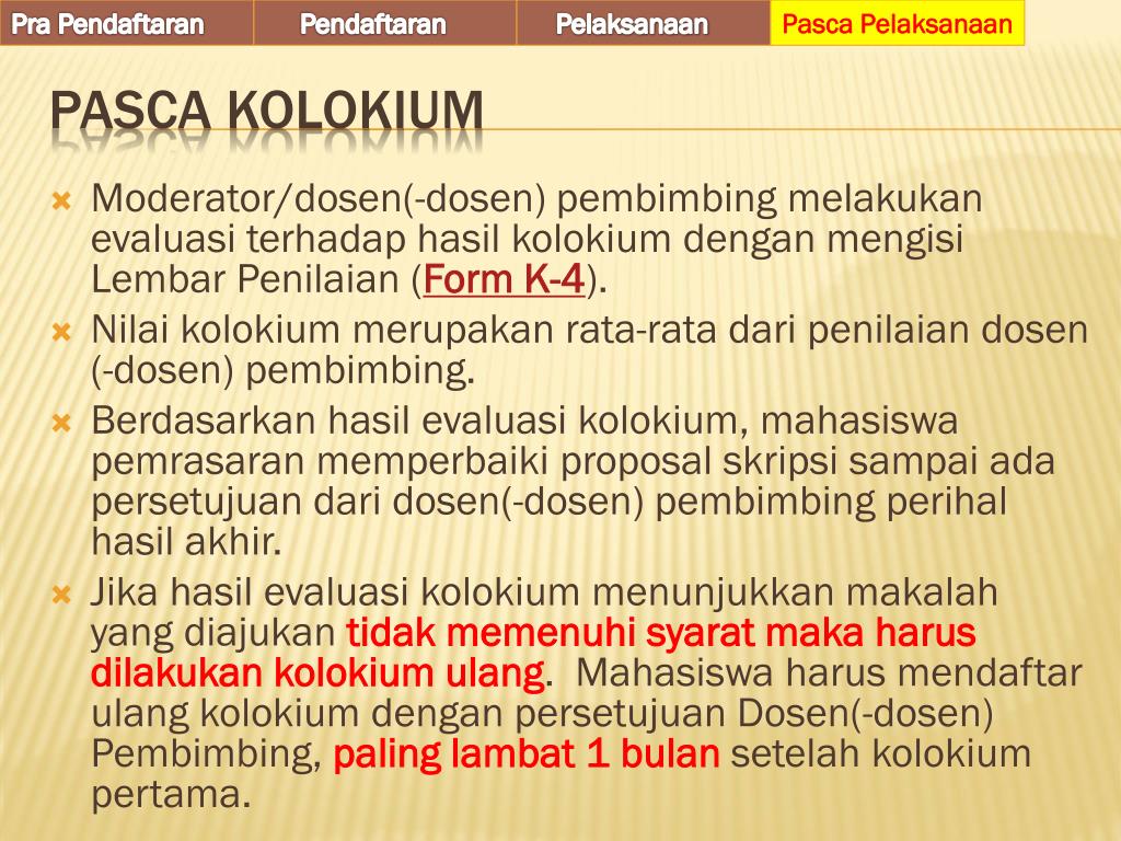 PPT - Prosedur Standard Pelaksanaan Kolokium (KPM 497) PowerPoint ...