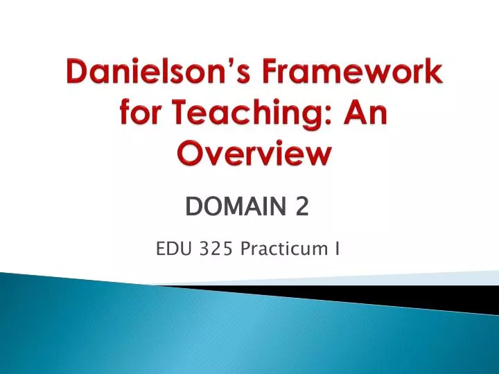 PPT - Danielson’s Framework for Teaching: An Overview PowerPoint ...