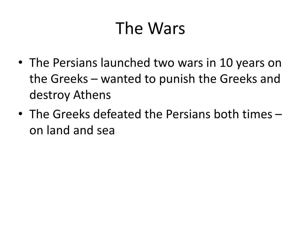 PPT - The Greco-Persian Wars 5 th Century BCE – 490-479 BCE PowerPoint ...