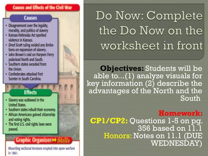 PPT - Do Now: Complete the Do Now on the worksheet in front PowerPoint ...