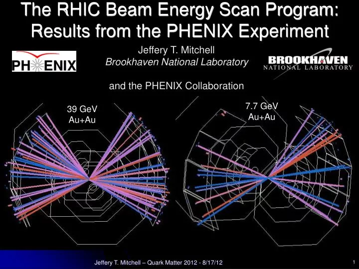 PPT - The RHIC Beam Energy Scan Program: Results from the PHENIX ...