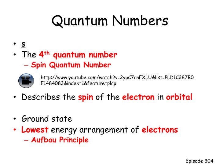 PPT - Quantum Numbers PowerPoint Presentation - ID:3181772