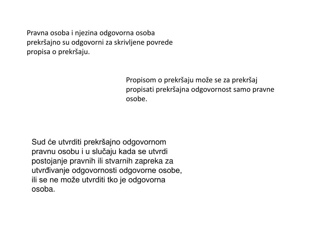 PPT - Prekršajna odgovornost pravnih osoba PowerPoint Presentation ...