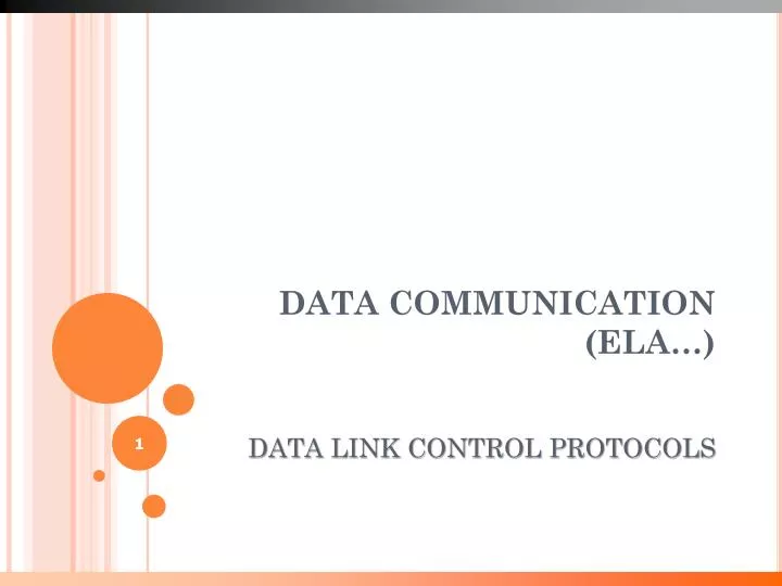 PPT - DATA COMMUNICATION (ELA…) PowerPoint Presentation, free download ...
