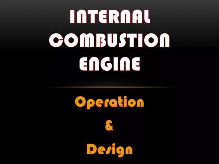 Basics of ic engines ppt - actBeautiful