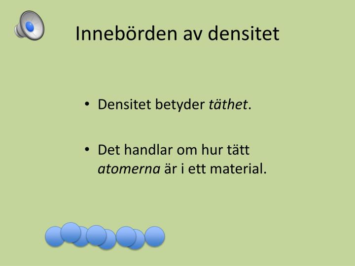 PPT - DENSITET PowerPoint Presentation - ID:3185281