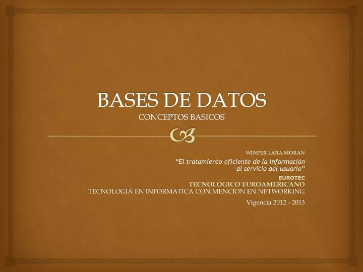 PPT - BASES DE DATOS CONCEPTOS BASICOS PowerPoint Presentation, free download - ID:3185648