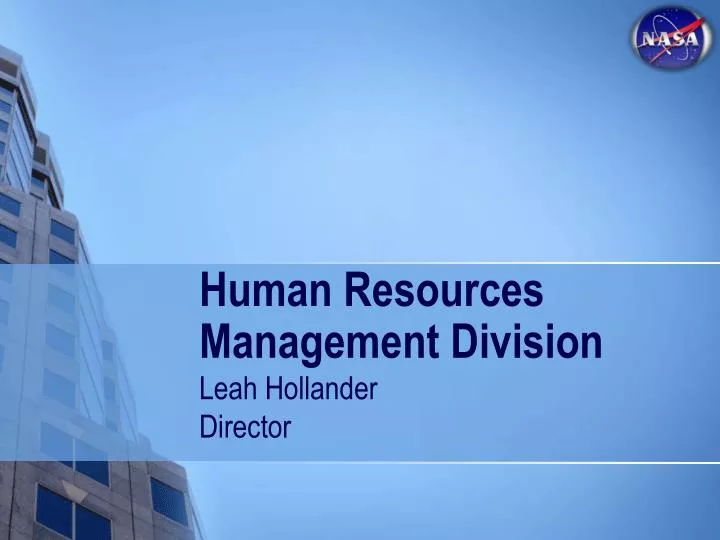 PPT - Human Resources Management Division PowerPoint Presentation, free ...