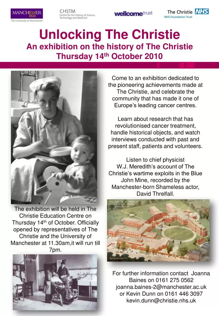 PPT - Unlocking The Christie An exhibition on the history of The ...
