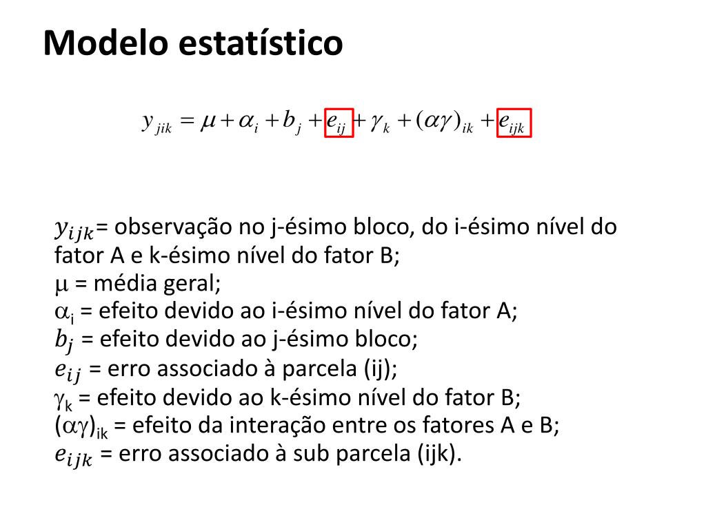 PPT - Experimentos em parcelas subdivididas LCE 0602 – Estatística Experimental PowerPoint ...