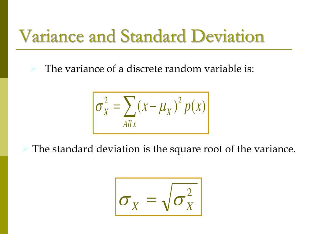 PPT Variance And Standard Deviation PowerPoint Presentation Free