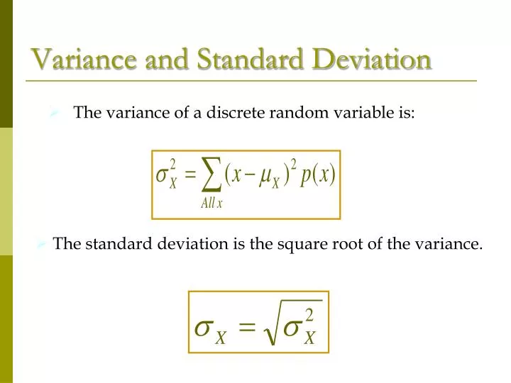 PPT Variance And Standard Deviation PowerPoint Presentation Free 