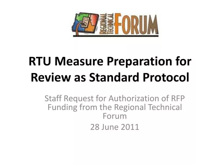 PPT - RTU Measure Preparation for Review as Standard Protocol ...