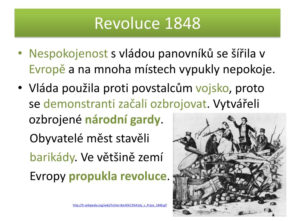 PPT - Název: Revoluční rok 1848 VY_32_inovace_VL5_14 PowerPoint ...