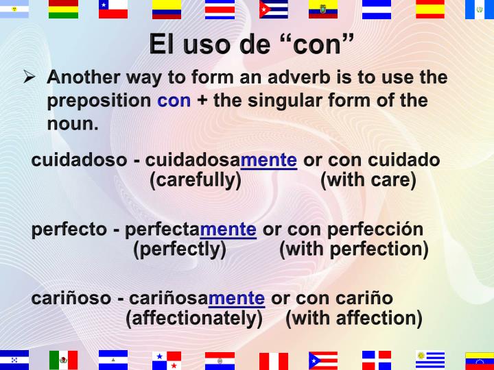 PPT - Adverbs in Spanish PowerPoint Presentation - ID:3191291