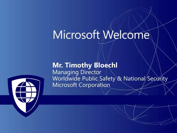 PPT - Microsoft Welcome PowerPoint Presentation, free download - ID:3191456