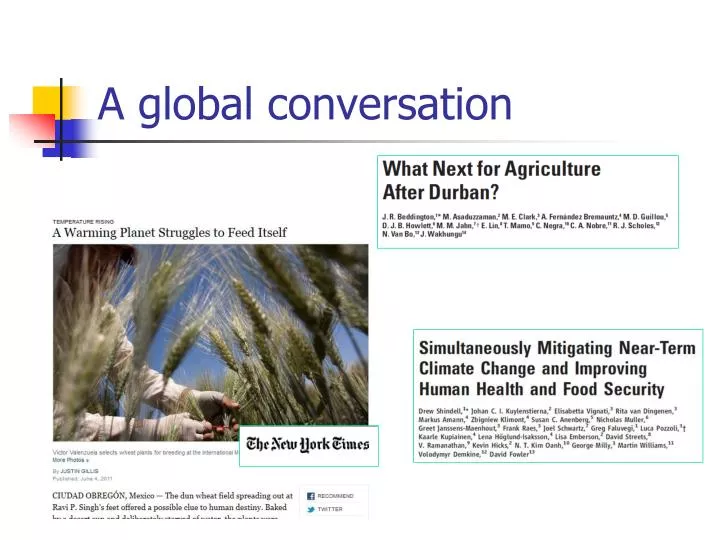 PPT - A global conversation PowerPoint Presentation, free download - ID ...