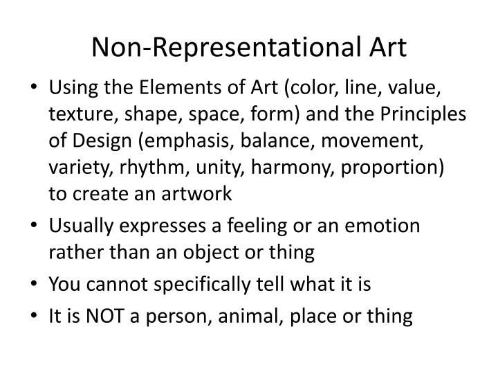 PPT - Representational vs. Non-Representational Expression in Art ...